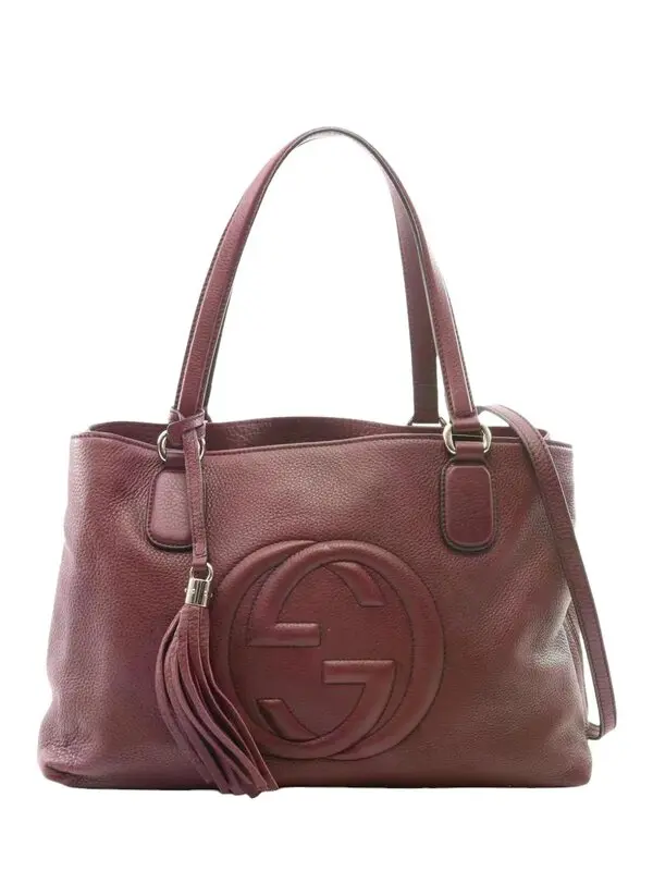 Gucci Soho Interlocking G Tote Bag - Red