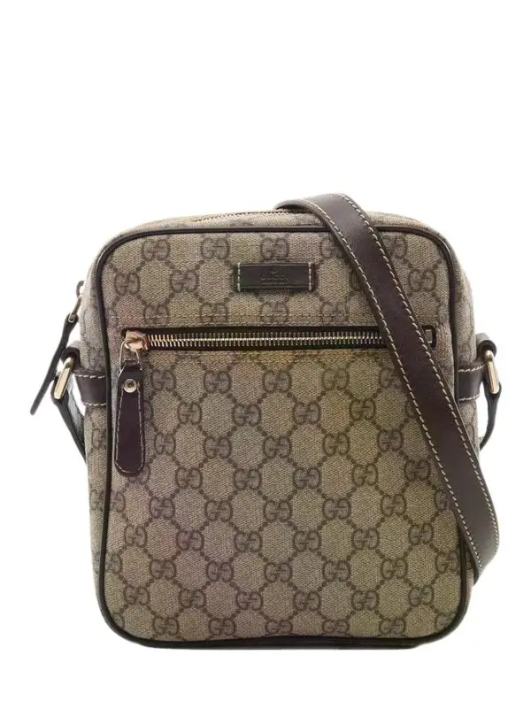 Gucci Gg Supreme Canvas Cross Body Bag - Neutrals