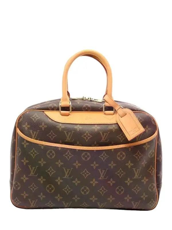 LOUIS VUITTON Monogram Deauville Handbag - Brown