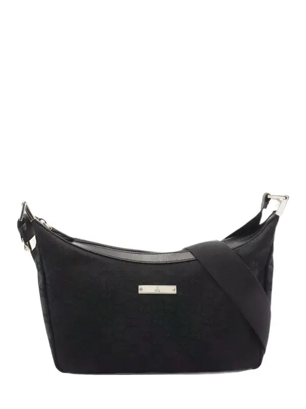 Gucci Gg Canvas Shoulder Bag - Black