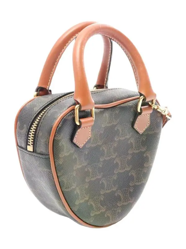 Celine Triomphe Heart Mini Bag - Brown