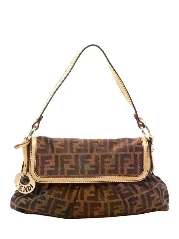 Fendi Zucca Monogram Shoulder Bag - Brown