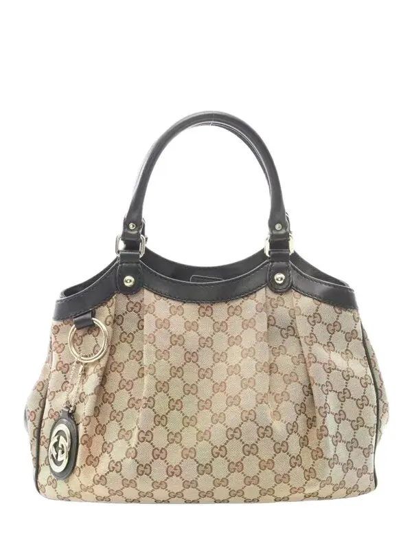 Gucci Sukey Gg Canvas Tote Bag - Neutrals