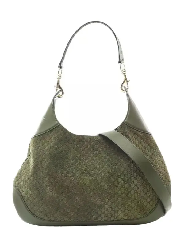 Gucci Micro Gg Guccissima Hobo Bag - Green