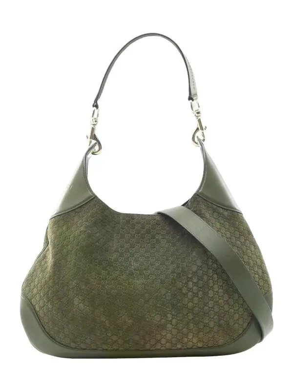 Gucci Micro Gg Guccissima Shoulder Bag - Green