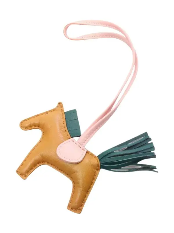 Hermès Pm Rodeo Leather Bag Charm - Brown