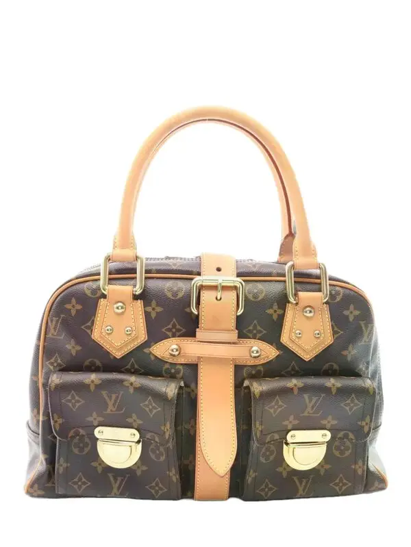 LOUIS VUITTON Monogram Manhattan Gm Tote Bag - Brown