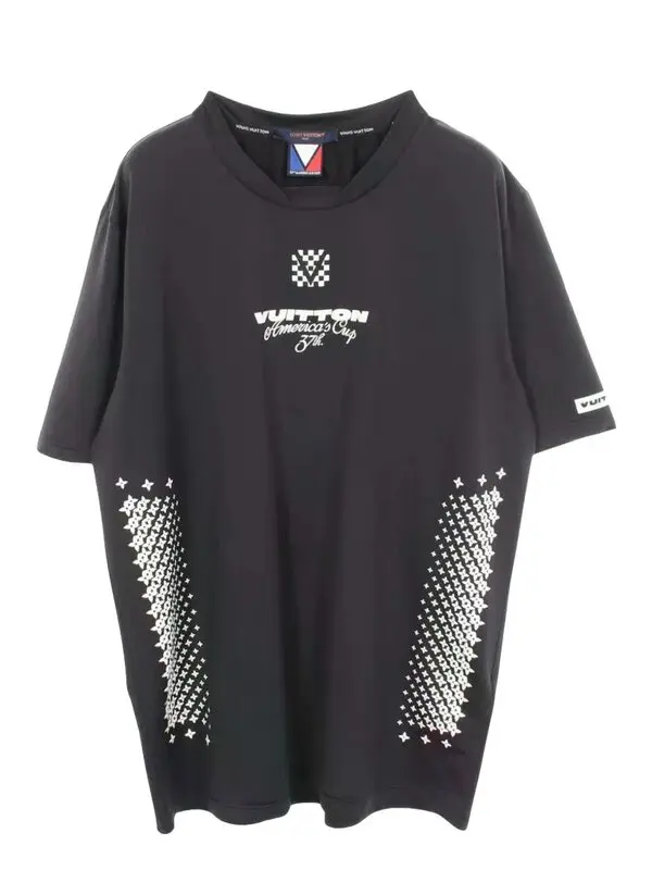 LOUIS VUITTON 2010s America's Cup Logo-print T-shirt - Black