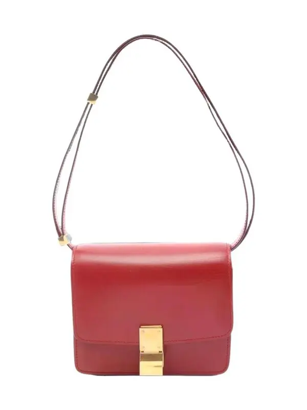 Celine Classic Box Shoulder Bag - Red