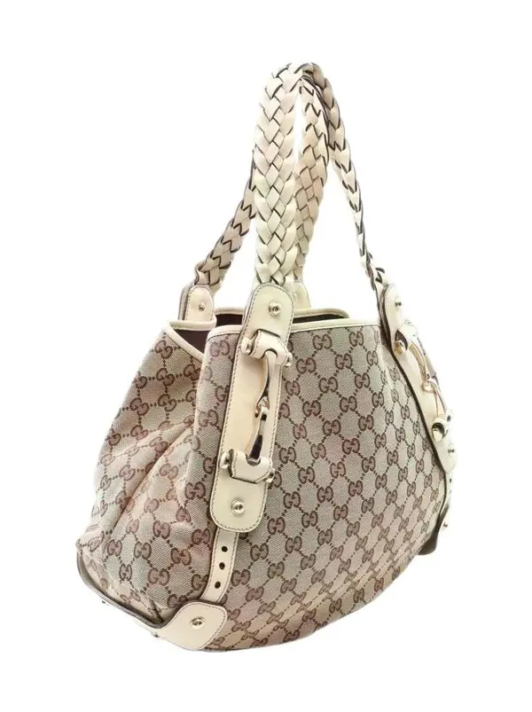Gucci Gg Monogram Canvas Shoulder Bag - Neutrals