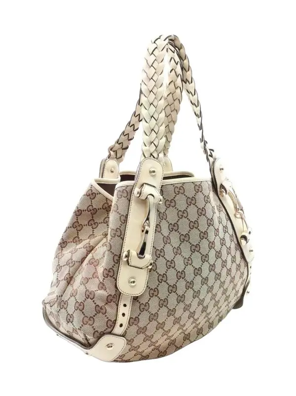 Gucci Gg Monogram Canvas Shoulder Bag - Neutrals