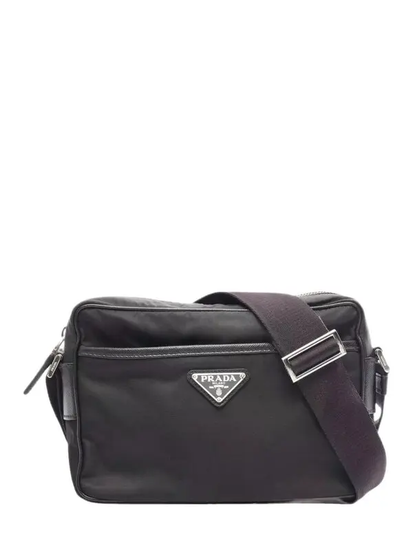Prada Re-nylon Saffiano Shoulder Bag - Black