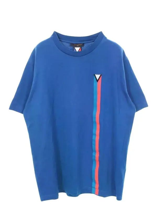 LOUIS VUITTON 2010s America's Cup Logo T-shirt - Blue