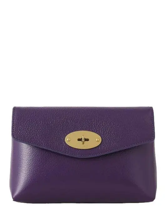 Mulberry Darley Leather Cosmetics Pouch - Amethyst