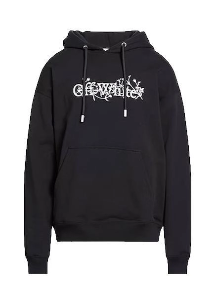 Off-White Bookish Flower Skate Hoodie - Black
