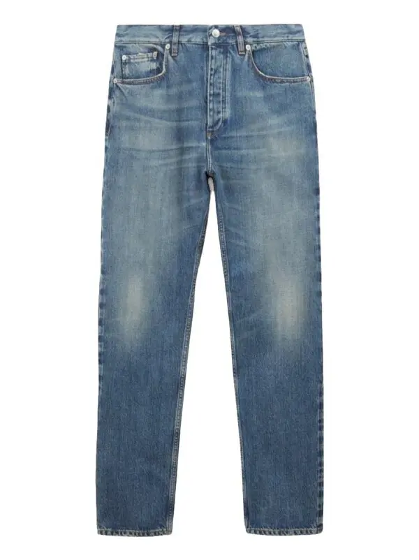 Burberry Washed Straight-leg Jeans - Blue