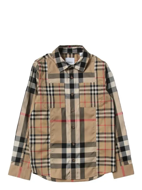Burberry Nova Check Long-sleeve Shirt - Nude