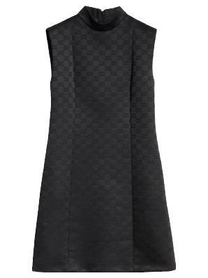Gucci Gg Viscose Jacquard Dress - Black