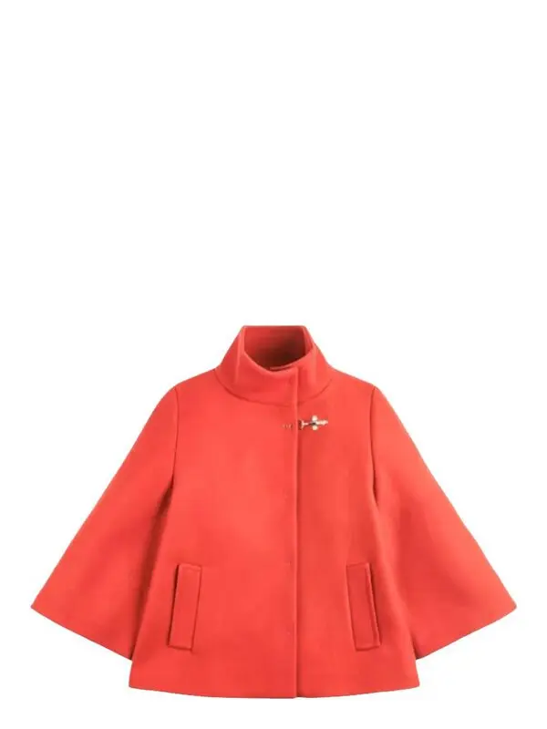 FAY Wool And Cashmere Cape - Red