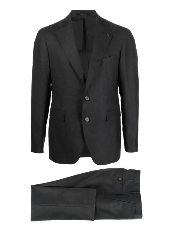 Tagliatore Tailored Suit Set With Long Sleeves - Black