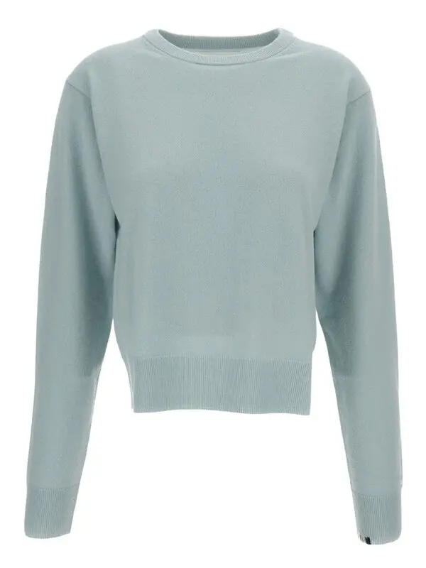 Extreme Cashmere Long-sleeved Crew-neck Shirt - Azure