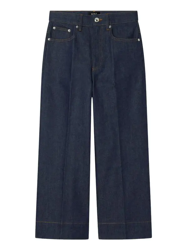 A.p.c. Wide-crop Jeans - Indigo