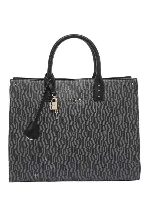 Liu Jo Monogram Structured Tote Bag - Grey
