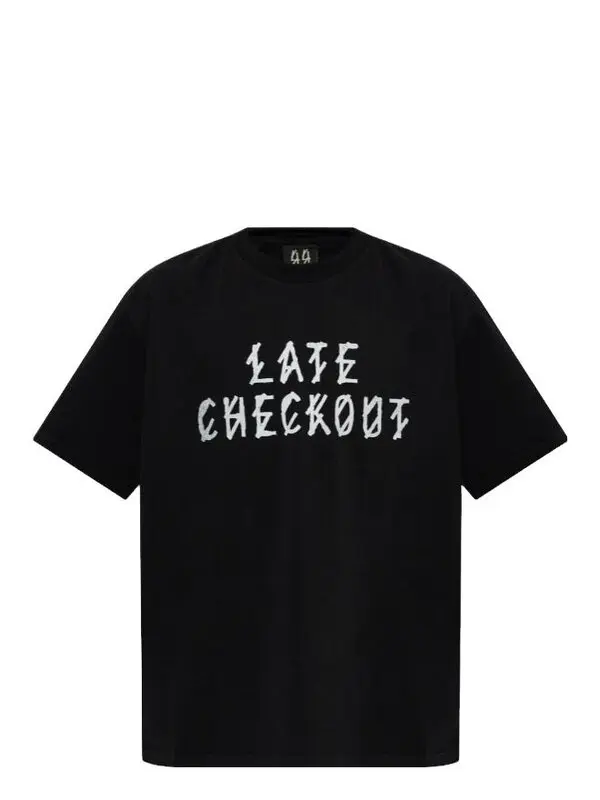 44 LABEL GROUP Late Checkout Graphic T-shirt - Black