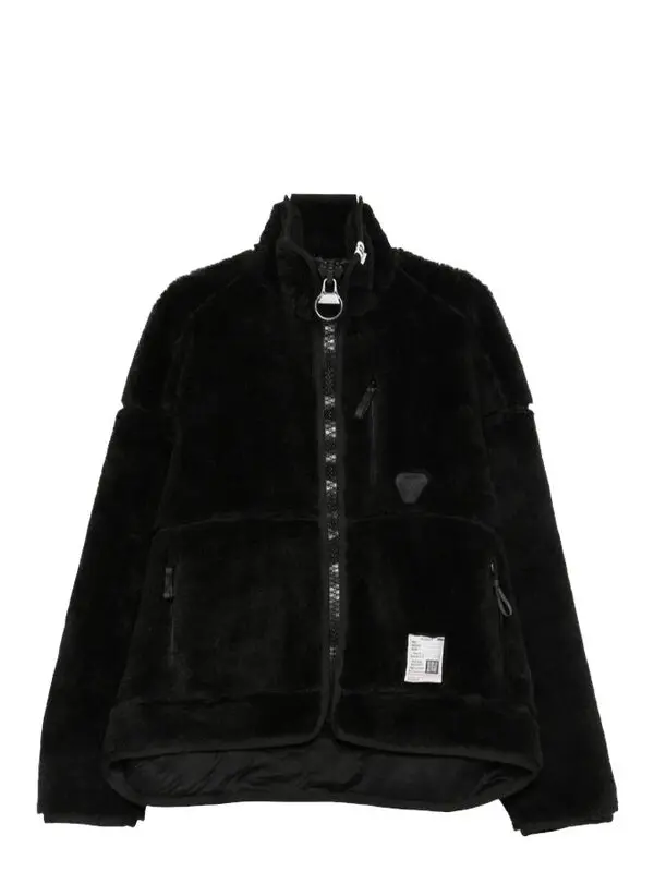 Mihara Yasuhiro Fleece Zip-up Jacket - Black
