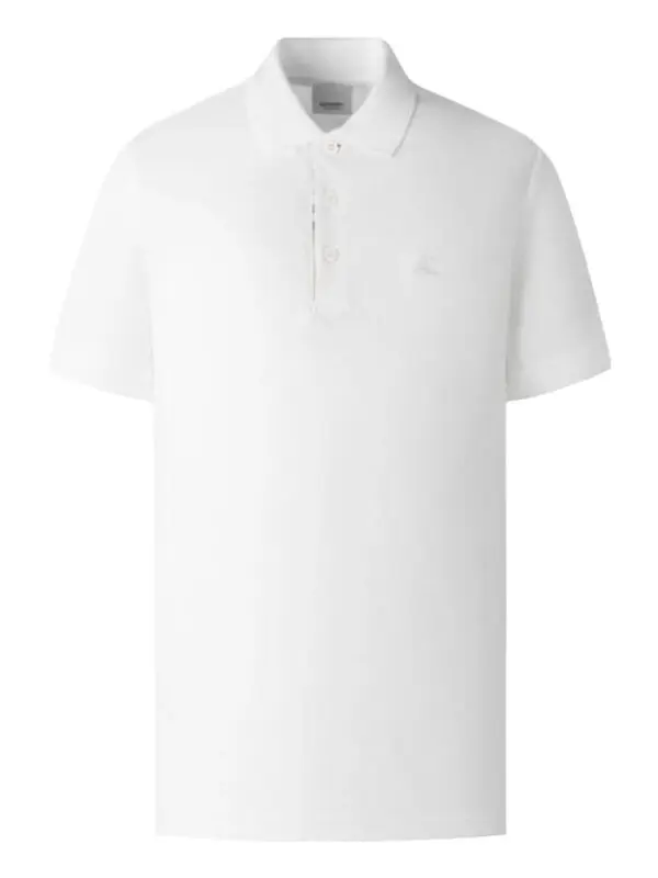 Burberry Lapel Polo Shirt - White