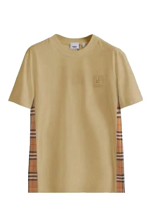 Burberry Side Check Design T-shirt - Beige