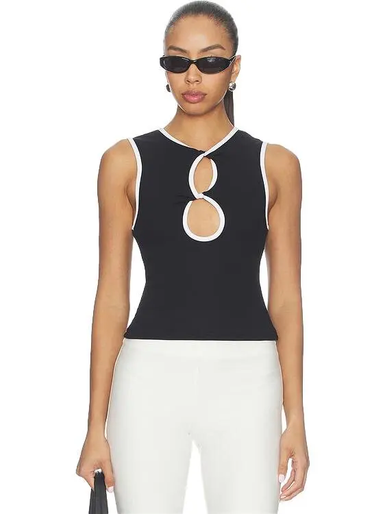 MADISON THE LABEL Ornella Top - Black