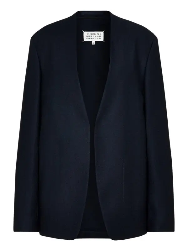MAISON MARGIELA Virgin Wool Jacket - Blue