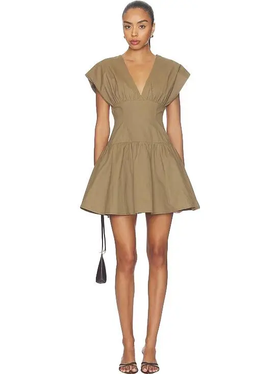Line & Dot Hamish Mini Dress - Mocha