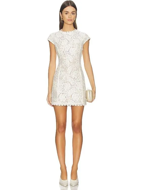 Line & Dot Giselle Mini Dress - Ivory