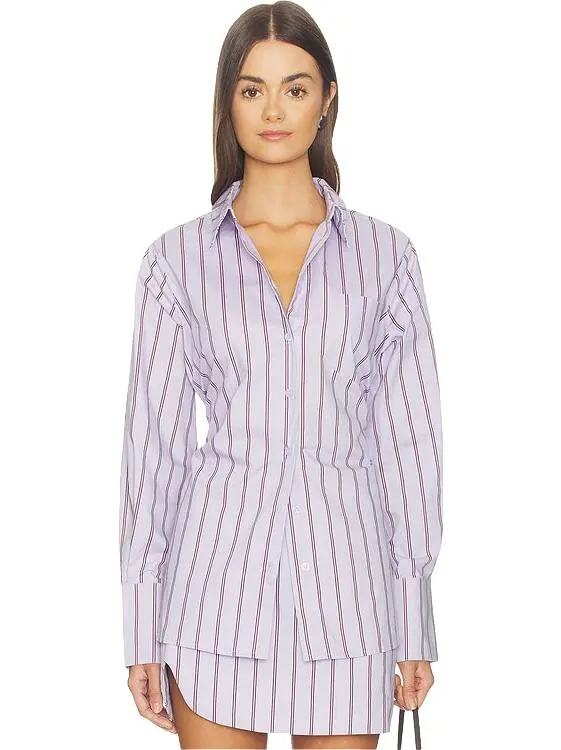 Line & Dot Andi Striped Shirt - Purple