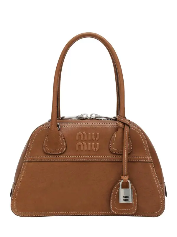 Miu Miu Small Nappa Leather Bag - Brown