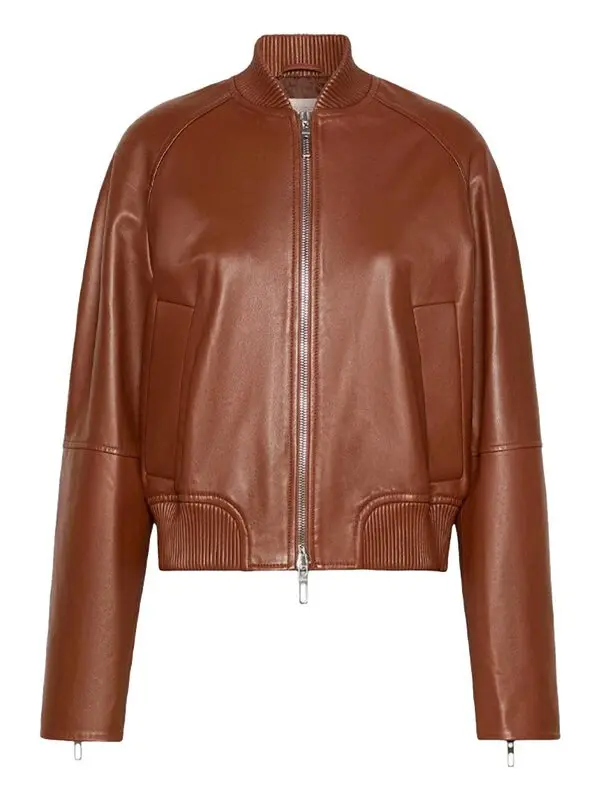 Sportmax Amour Leather Jacket - Multicolor