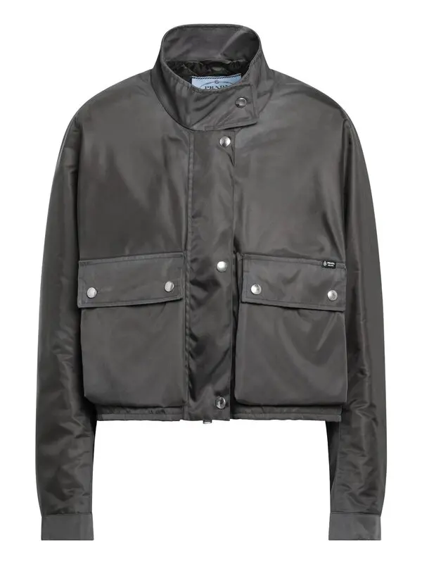 Prada Re-nylon Washed Jacket - Gray