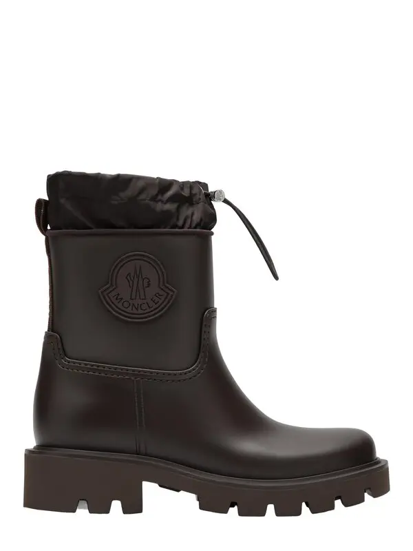 Moncler Kickstream Pvc And Nylon Boots - Brown