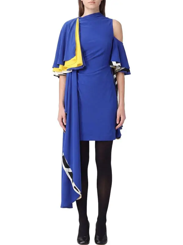 Loewe Asymmetrical Dress - Blue
