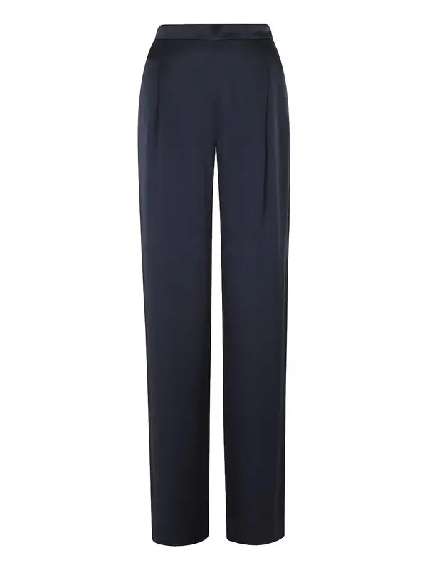 Max Mara Tailored Acetate Blend Trousers - Blue