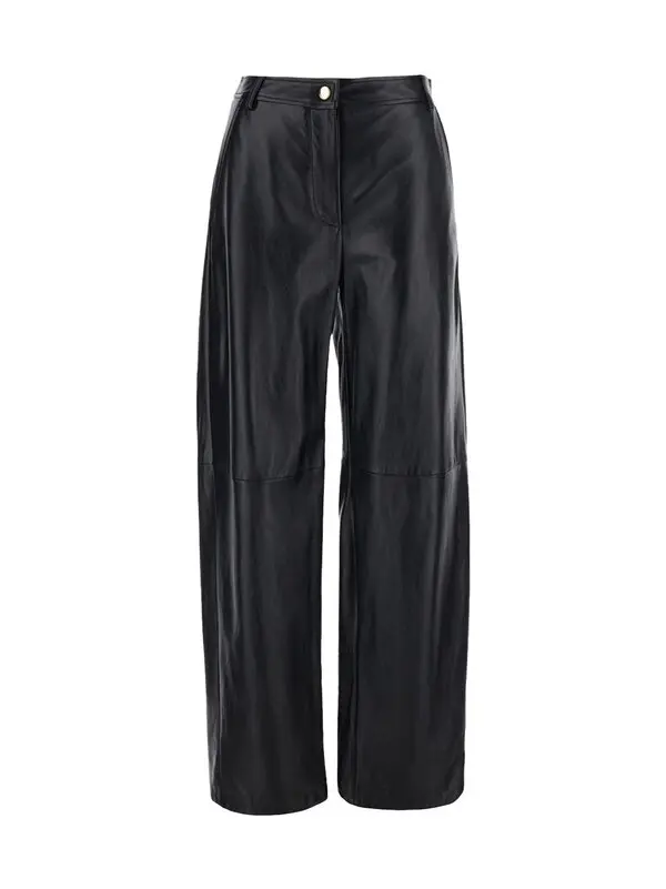 Max Mara Leather Pants - Black