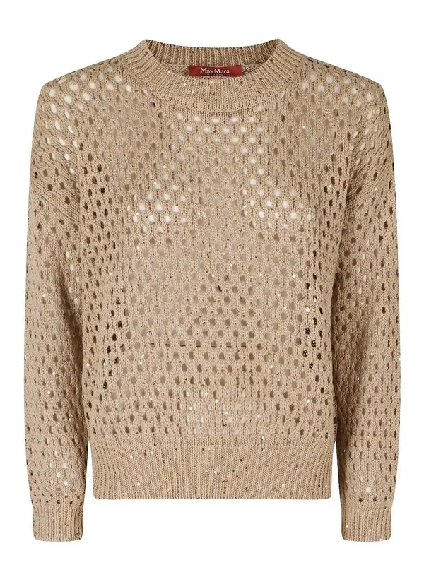 Max Mara Open Knit Sweater - Brown