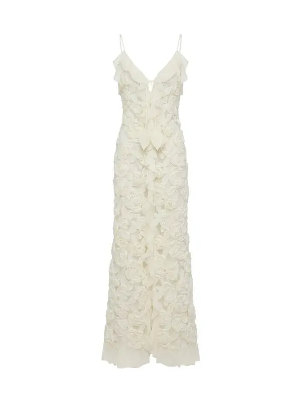 NISSA Embellished Evening Dress - Multicolor