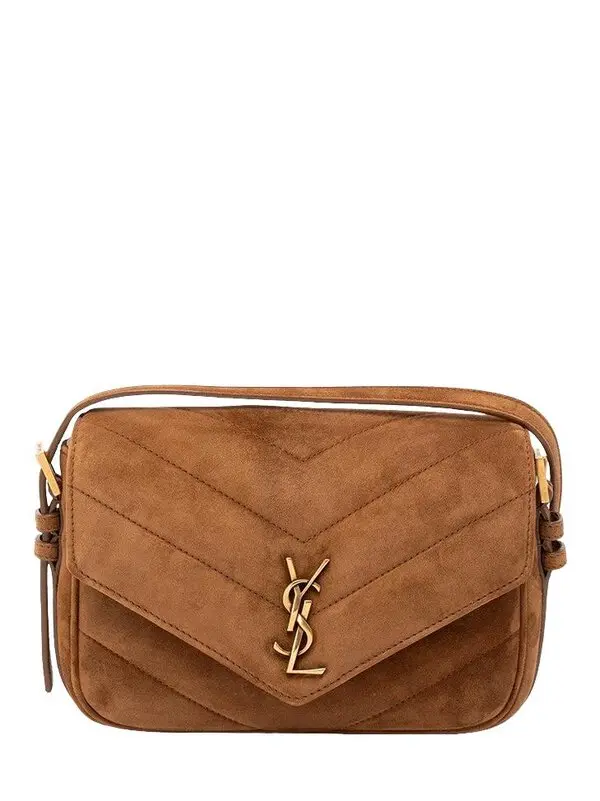 Saint Laurent Loulou Large Suede Bag - Multicolor