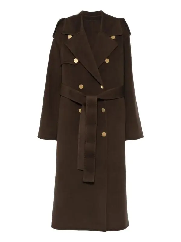 Alberta Ferretti Wool Trench Coat - Multicolor