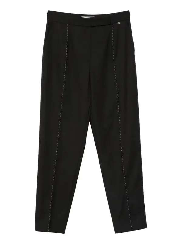 NISSA Tailored Linen Trousers - Multicolor
