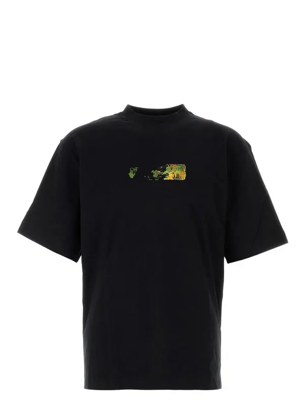Off-White Cotton T-shirt - Black