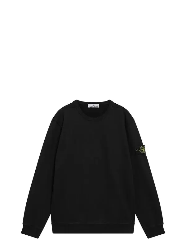 Stone Island Cotton Crewneck Sweatshirt - Black